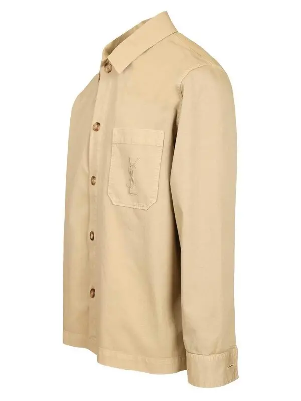 Saint Laurent Cassandre Overshirt - Cream