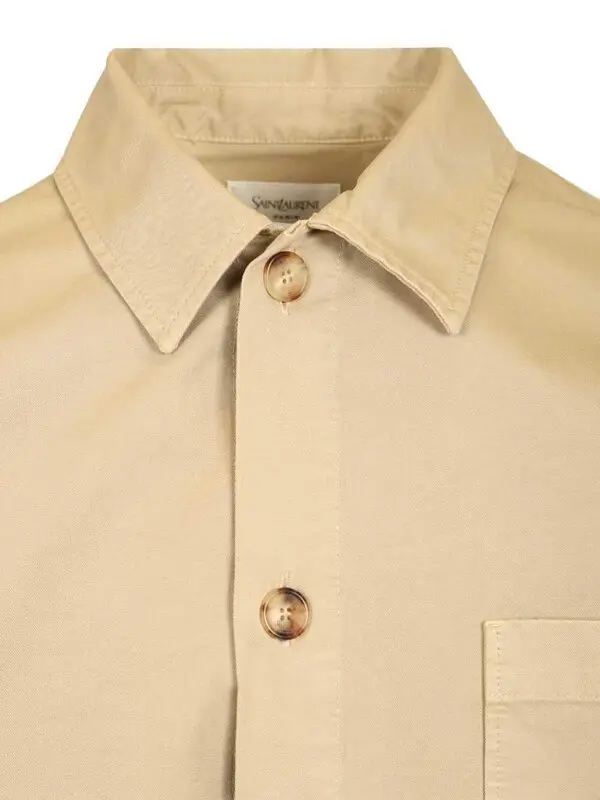 Saint Laurent Cassandre Overshirt - Cream