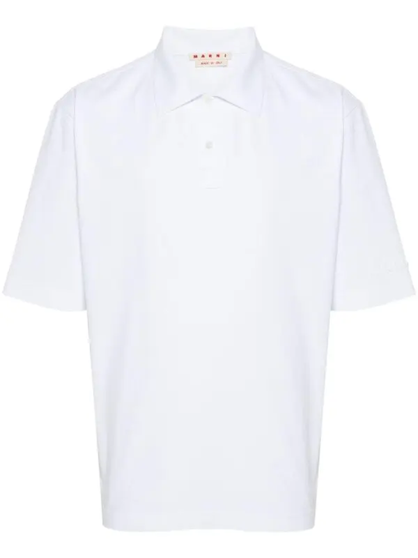 Marni Logo Cotton Polo Shirt - Multicolor