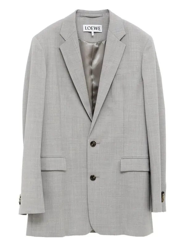 Loewe Wool Single-breasted Jacket - Multicolor