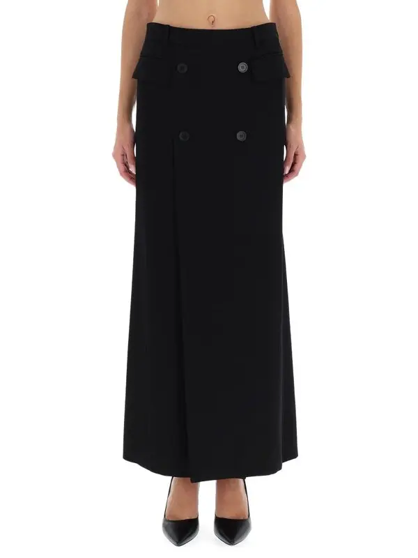 Balenciaga Long Sartorial Skirt - Black