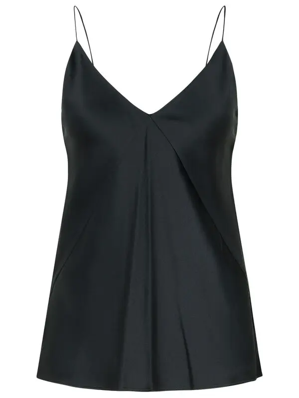 Max Mara Metello Silk Top - Black