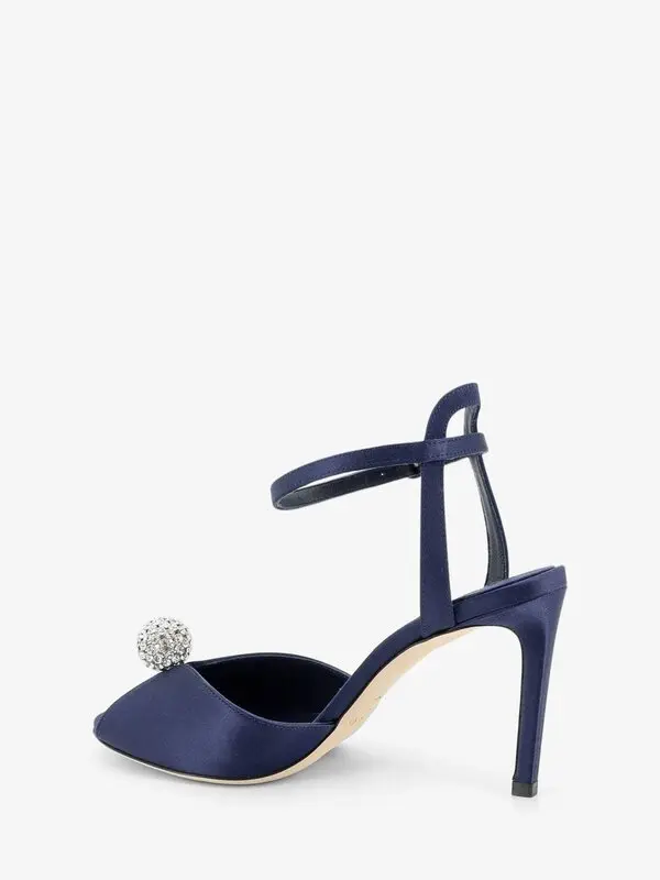 JIMMY CHOO Sacora Satin Sandals With Crystal Detail - Multicolor