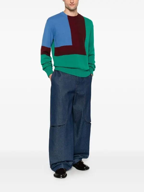 Loewe Wool Crewneck Sweater - Multicolor