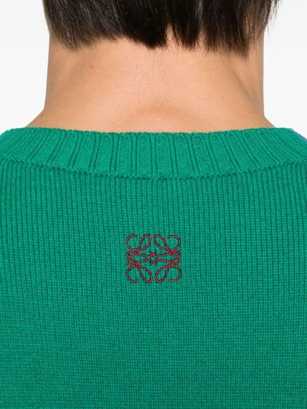 Loewe Wool Crewneck Sweater - Multicolor