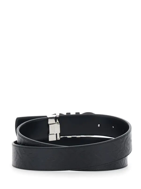 FERRAGAMO Reversible Gancini Belt - Black