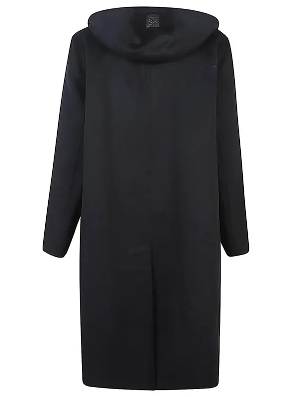 Loewe Wool And Cashmere Blend Hooded Coat - Multicolor