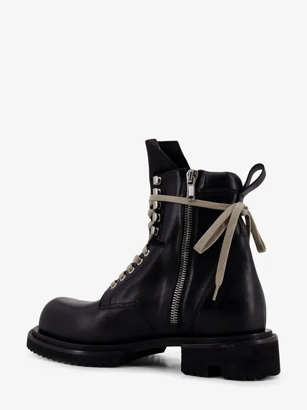 Rick Owens Leather Boots - Black