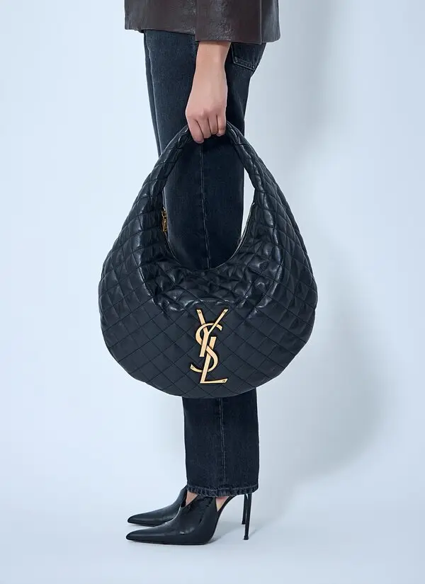 Saint Laurent Icare Hobo Shoulder Bag - Black