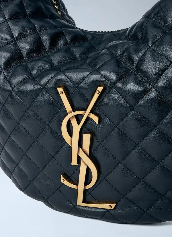 Saint Laurent Icare Hobo Shoulder Bag - Black