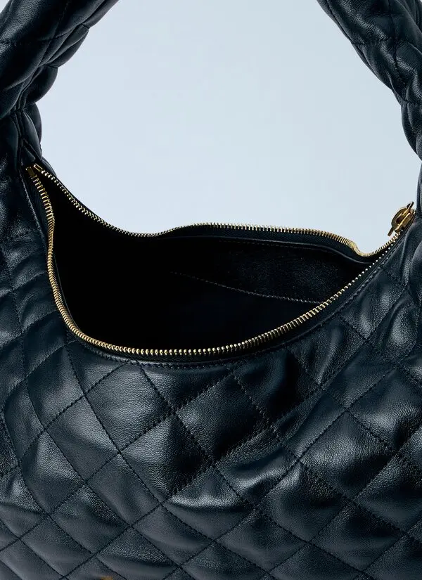 Saint Laurent Icare Hobo Shoulder Bag - Black