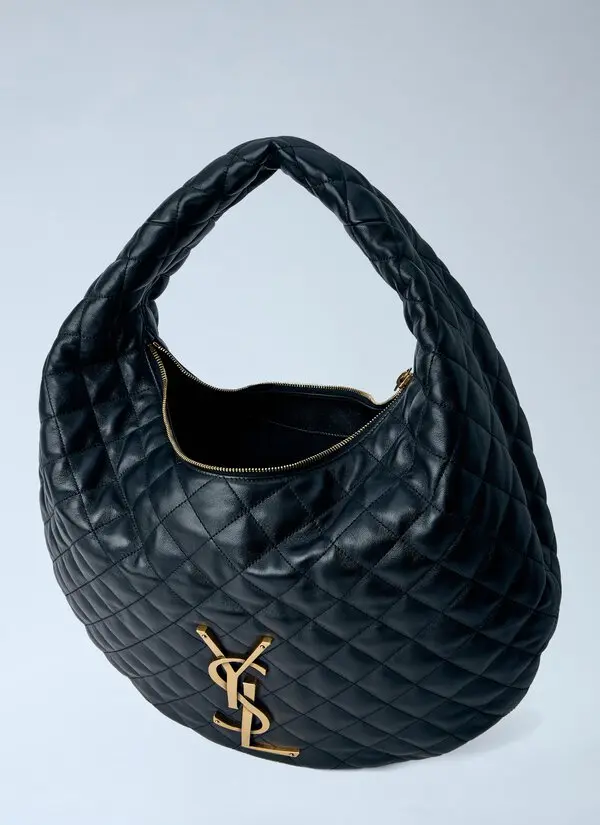 Saint Laurent Icare Hobo Shoulder Bag - Black