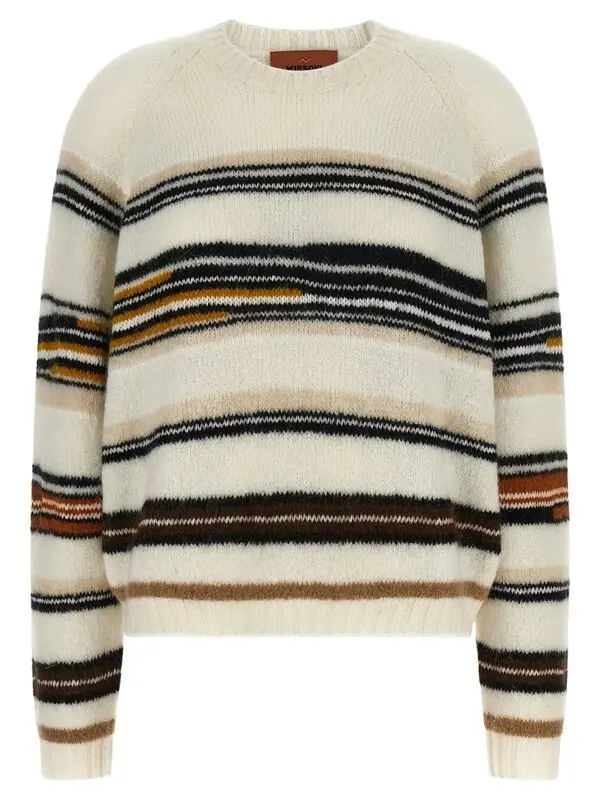 Missoni Striped Intarsia Sweater - White