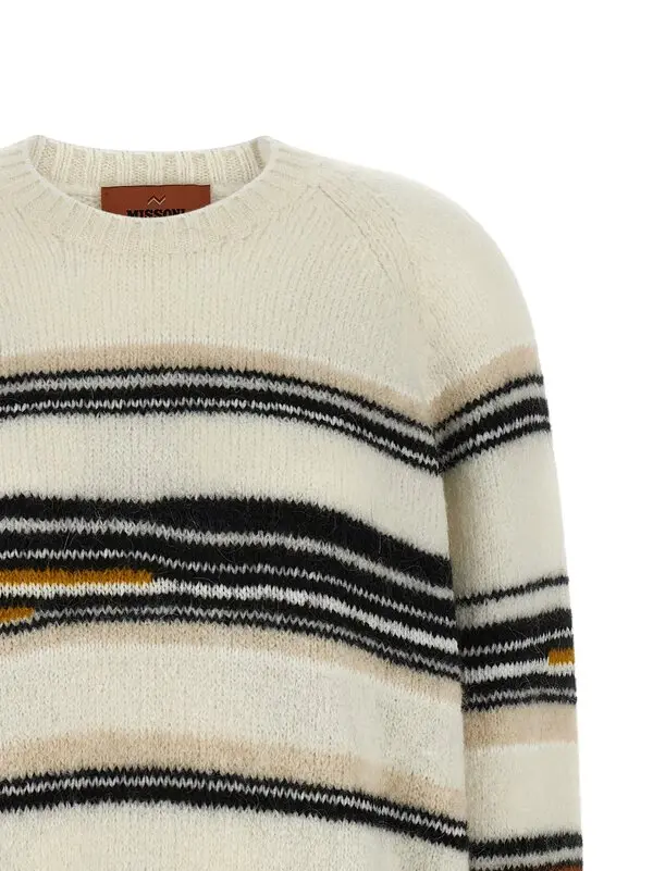 Missoni Striped Intarsia Sweater - White