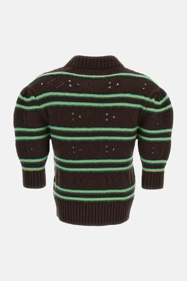 Marni Cashmere Short-sleeve Striped Sweater - Multicolor