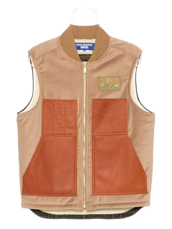 JUNYA WATANABE X FILSON Leather Panels Vest