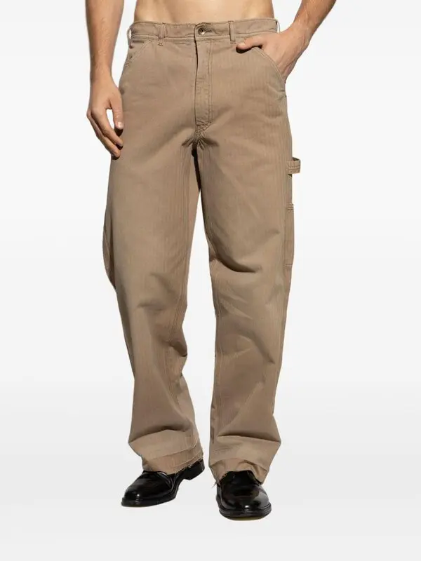 MAISON MARGIELA Cotton Trousers - Multicolor