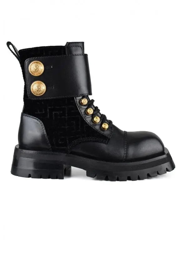 Balmain Ranger Army Boots - Black