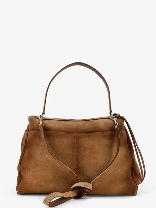 Balenciaga Rodeo Medium Suede Shoulder Bag - Brown