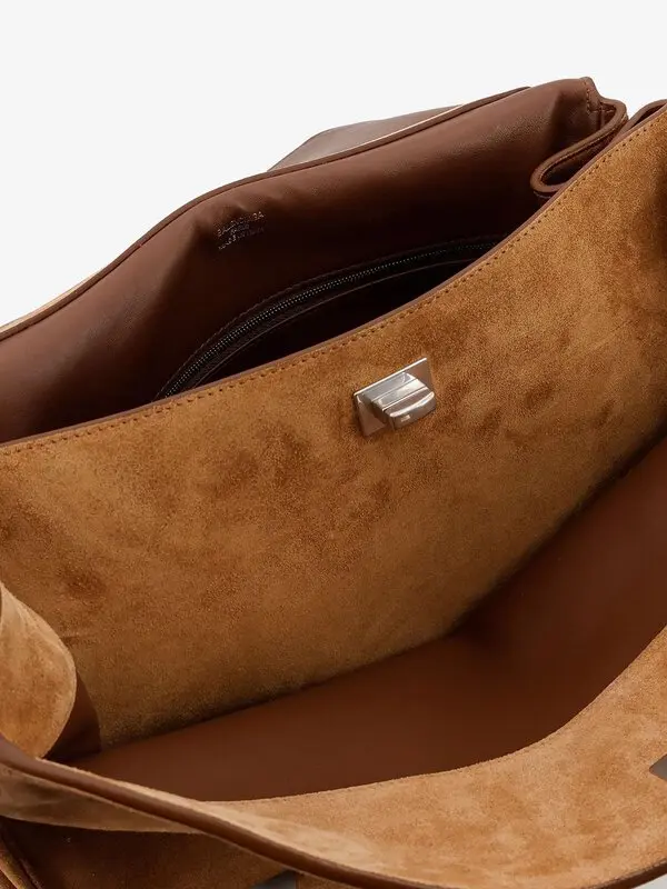Balenciaga Rodeo Medium Suede Shoulder Bag - Brown