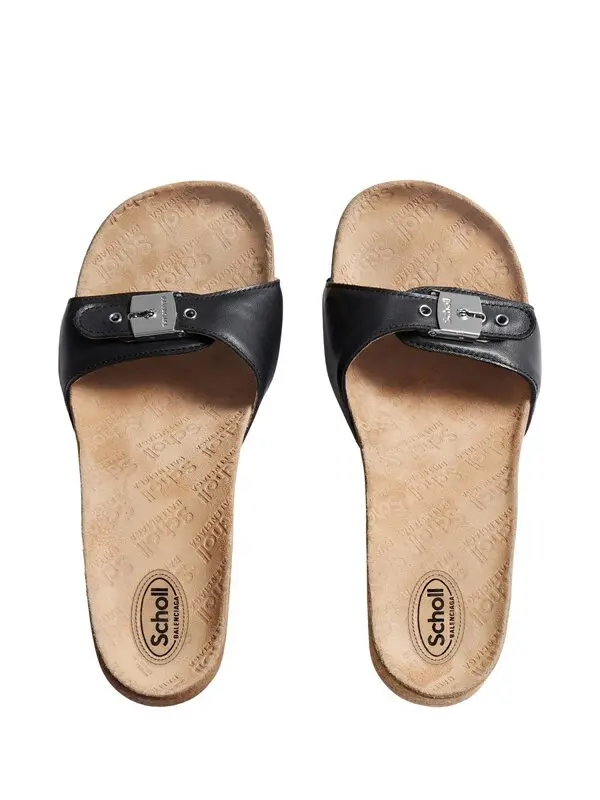 Balenciaga Scholl Sandals - Black