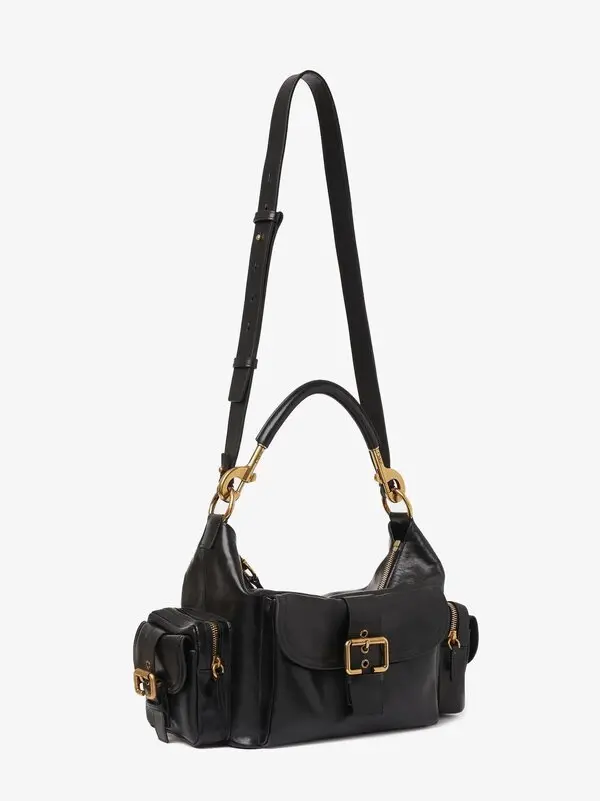 Chloé Carry Shiny Buffalo Leather Shoulder Bag - Multicolor