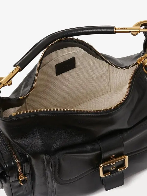 Chloé Carry Shiny Buffalo Leather Shoulder Bag - Multicolor