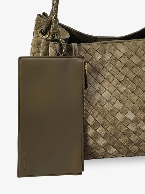 Bottega Veneta Parachute Large Suede Shoulder Bag - Multicolor