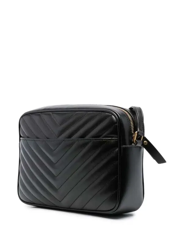Saint Laurent Quilted Leather Lou Camera Bag - Black