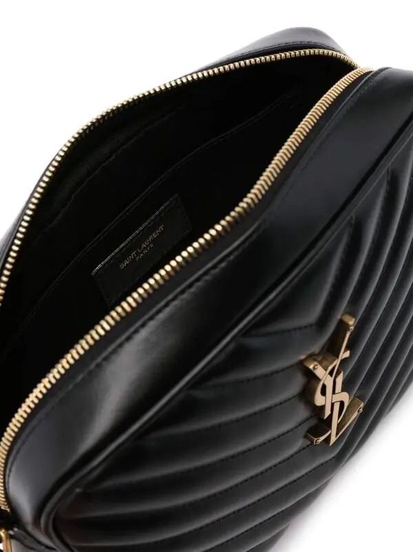 Saint Laurent Quilted Leather Lou Camera Bag - Black