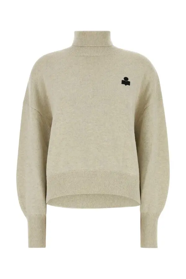 Isabel Marant Étoile Melange Sand Cotton Blend Oversize Nasha Sweater - Brown
