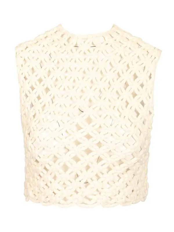 Alaïa Knotted Top - White