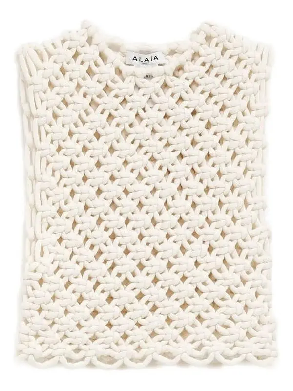 Alaïa Cotton And Nylon Top
