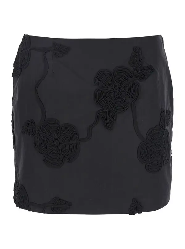 ROTATE BY BIRGER CHRISTENSEN Cotton Mini Skirt - Multicolor