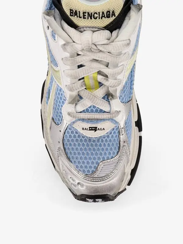 Balenciaga Low-top Runner Mesh Sneakers - Multicolor