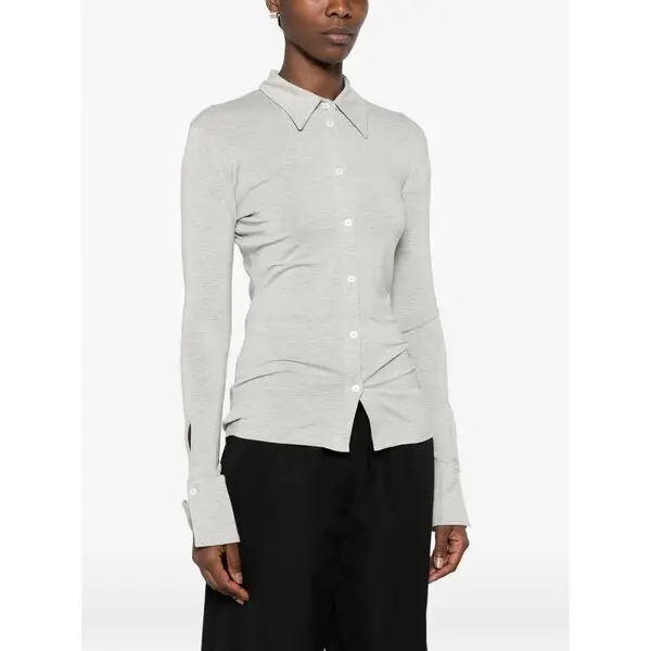 TOTEME Classic Collar Shirt - Gray