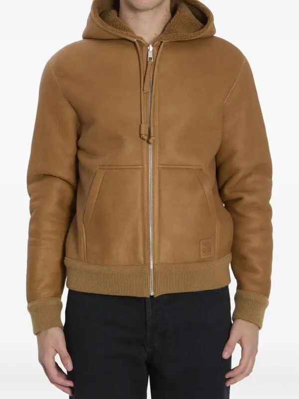 Loewe Shearling Leather Jacket - Multicolor