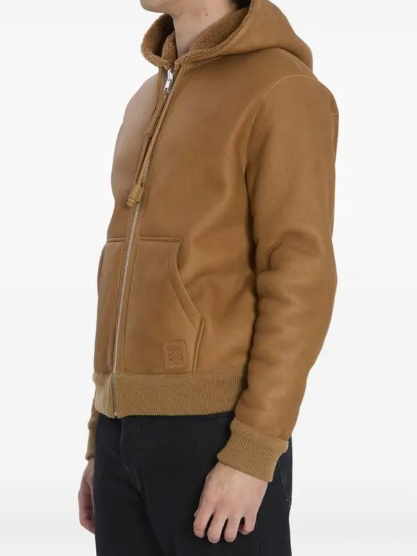 Loewe Shearling Leather Jacket - Multicolor