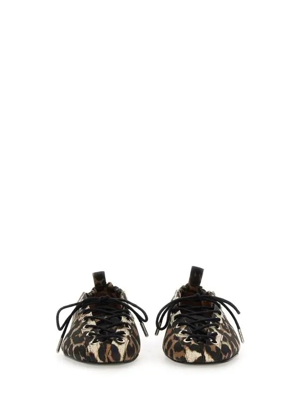 GANNI Ballerina Lace-up - Multicolor