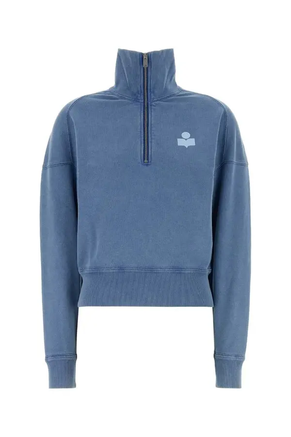 Isabel Marant Étoile Cotton Blend Ross Sweatshirt - Blue