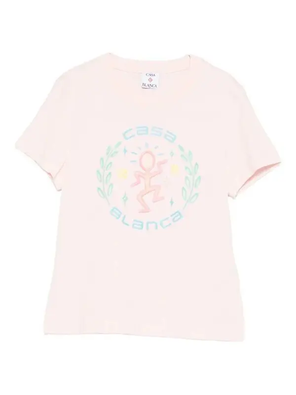 Casablanca Cotton T-shirt With Graphic Print - Multicolor