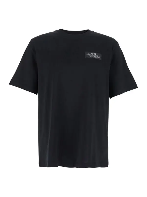 Amiri T-shirt With Spirit Print On The Front In Cotton - Black