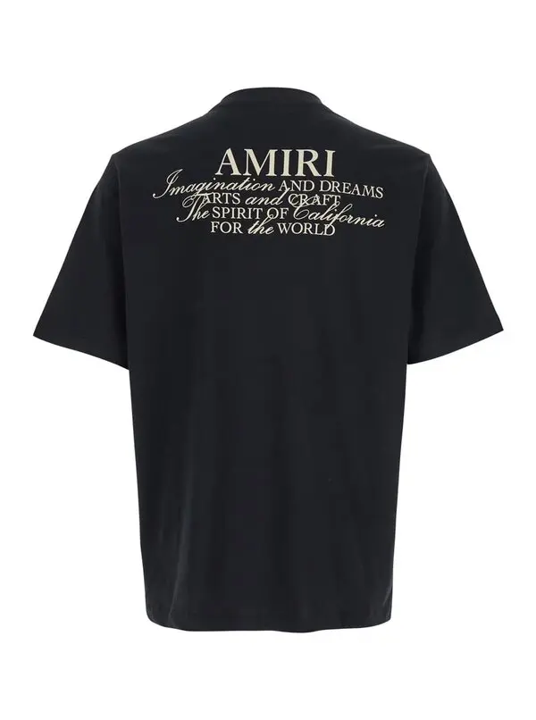 Amiri T-shirt With Spirit Print On The Front In Cotton