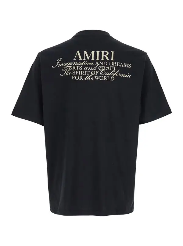 Amiri T-shirt With Spirit Print On The Front In Cotton