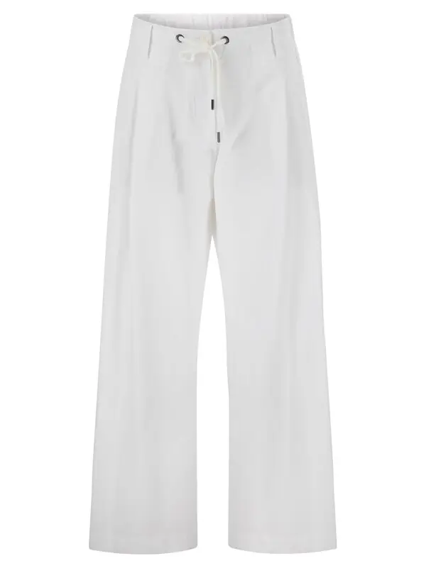 Brunello Cucinelli Interlock Couture Trousers - White