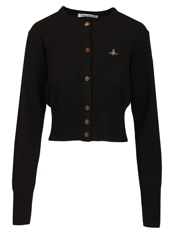 VIVIENNE WESTWOOD Bea Cropped Cardigan - Black