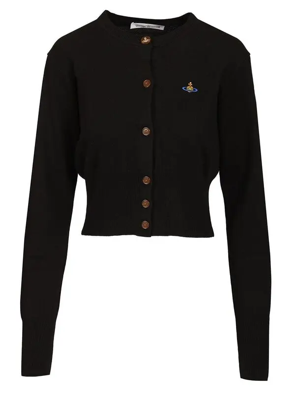 VIVIENNE WESTWOOD Bea Cropped Cardigan - Black