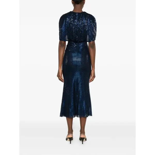 SELF-PORTRAIT Embellished Midi Dress