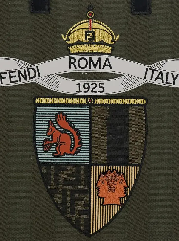 Fendi Canvas Shopper - Green