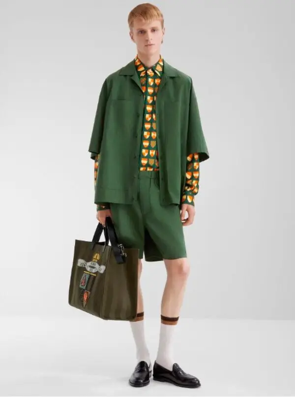 Fendi Canvas Shopper - Green